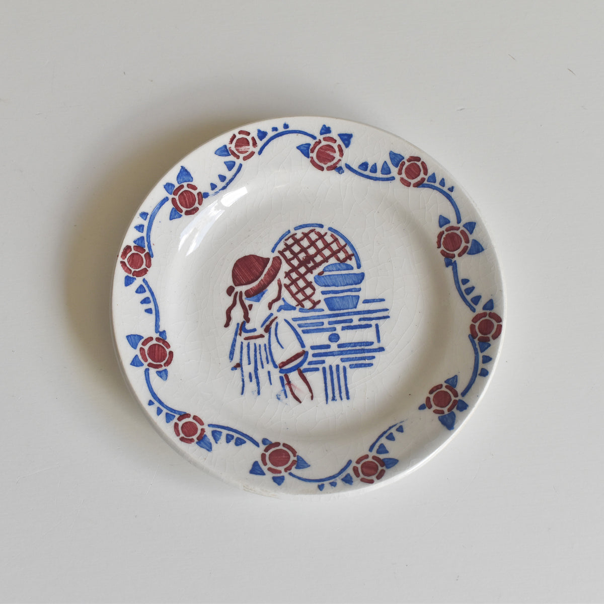 ヴィンテージお飯事 HBCMクレイモントロー Le petit Chaperon Rouge（赤ずきん）プレート B — Loane Interior