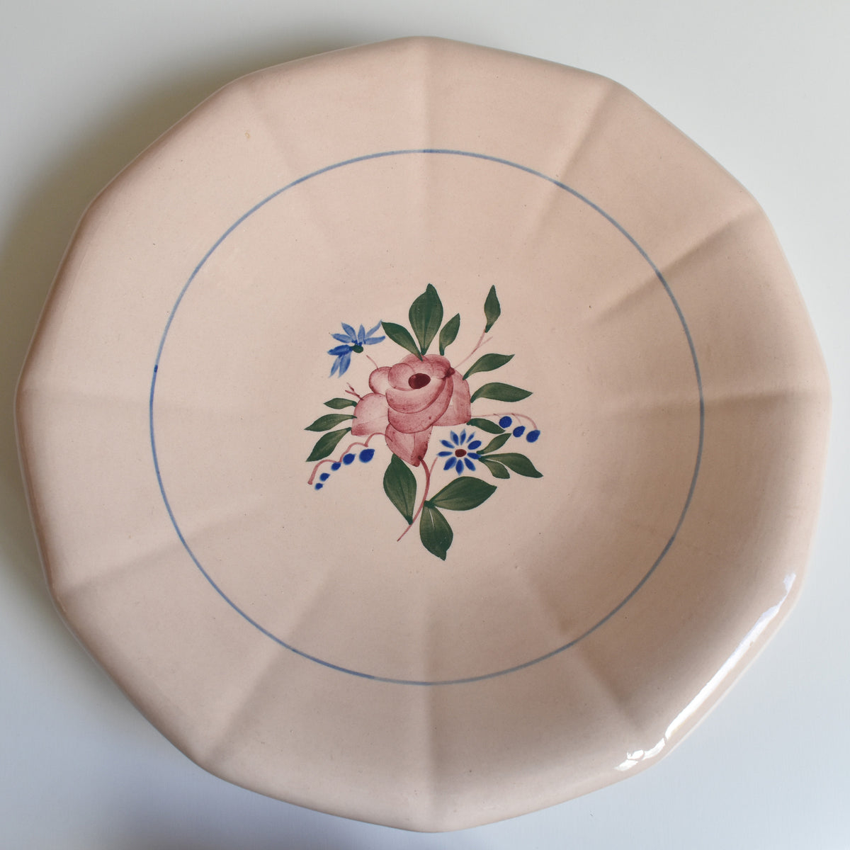 ヴィンテージラウンドプレート29cm ディゴワン＆サルグミンヌ 9177 — Loane Interior