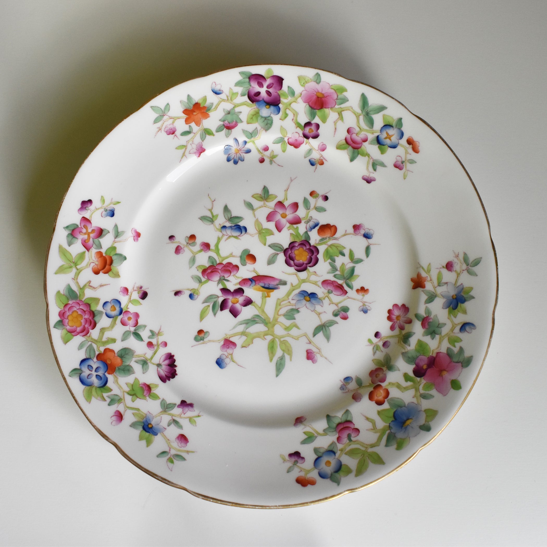 アンティーク脚付きプレート ミントン柄 A — Loane Interior