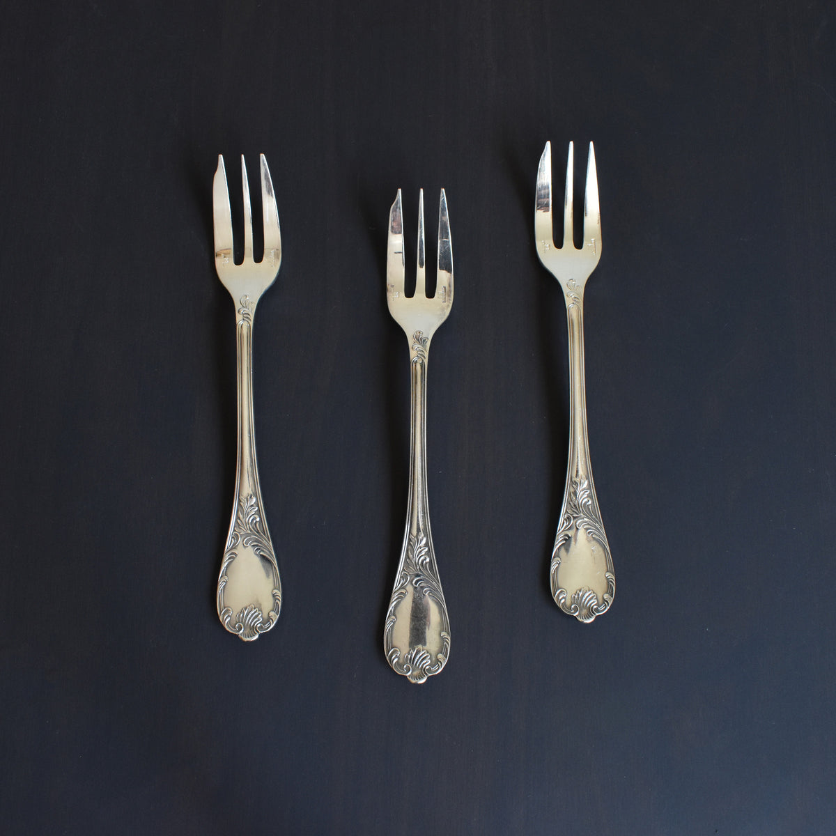 ヴィンテージ 銀メッキデザートフォーク Christofle Marly — Loane Interior