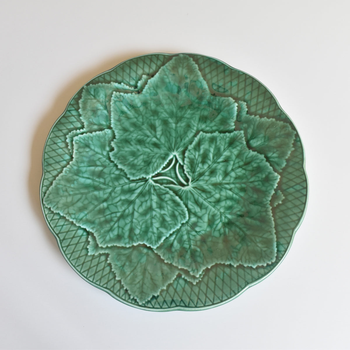 ヴィンテージデザートプレート バルボティーヌ ジアンPrimefleur グリーン A — Loane Interior
