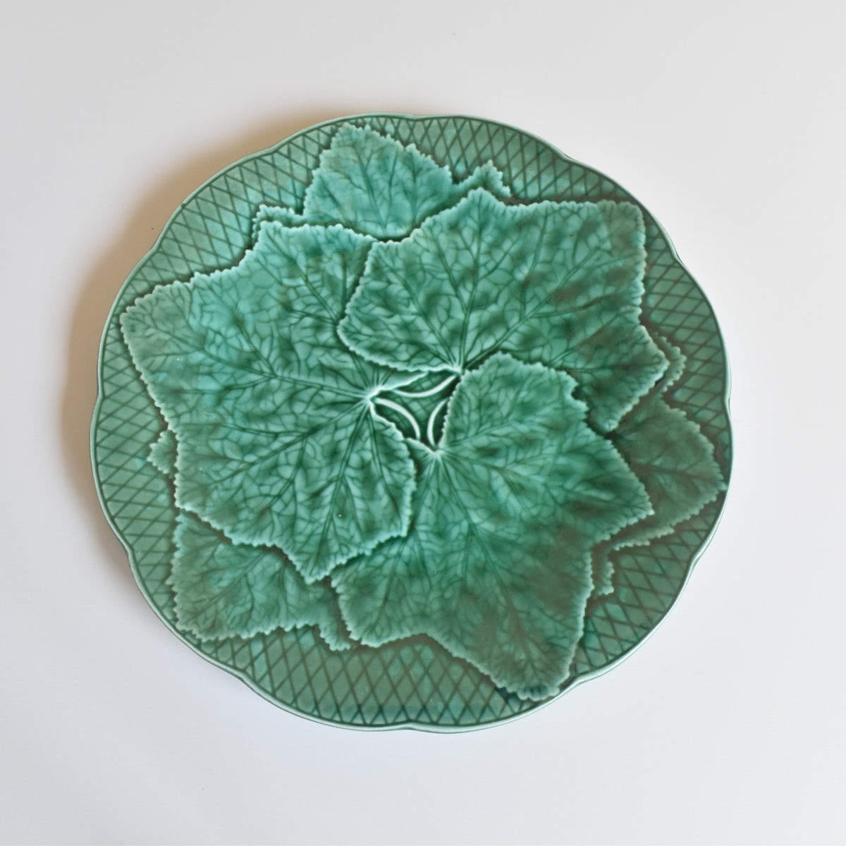 ヴィンテージデザートプレート バルボティーヌ ジアンPrimefleur グリーン B — Loane Interior