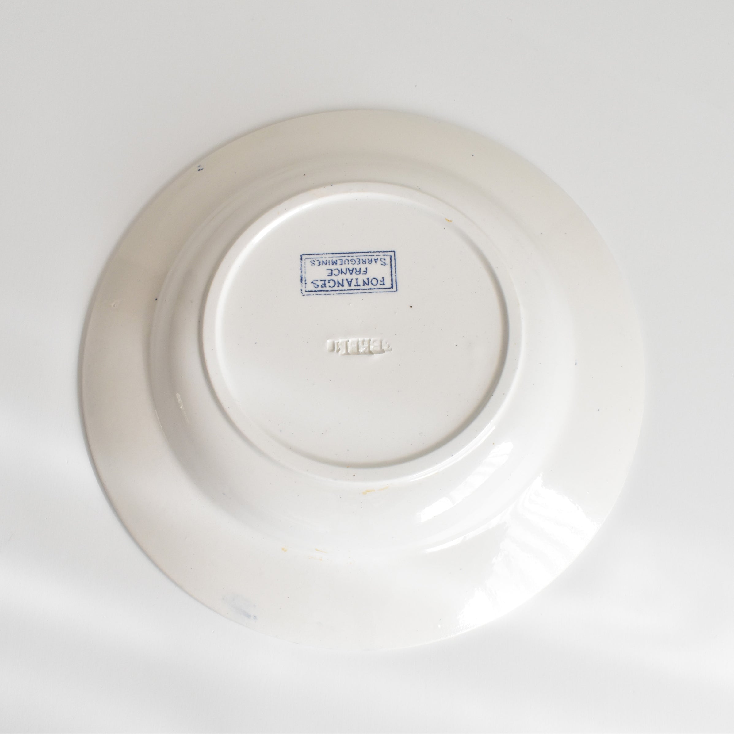 アンティーク深皿 サルグミンヌ Fontanges (フォンタンジュ） ブルー B — Loane Interior