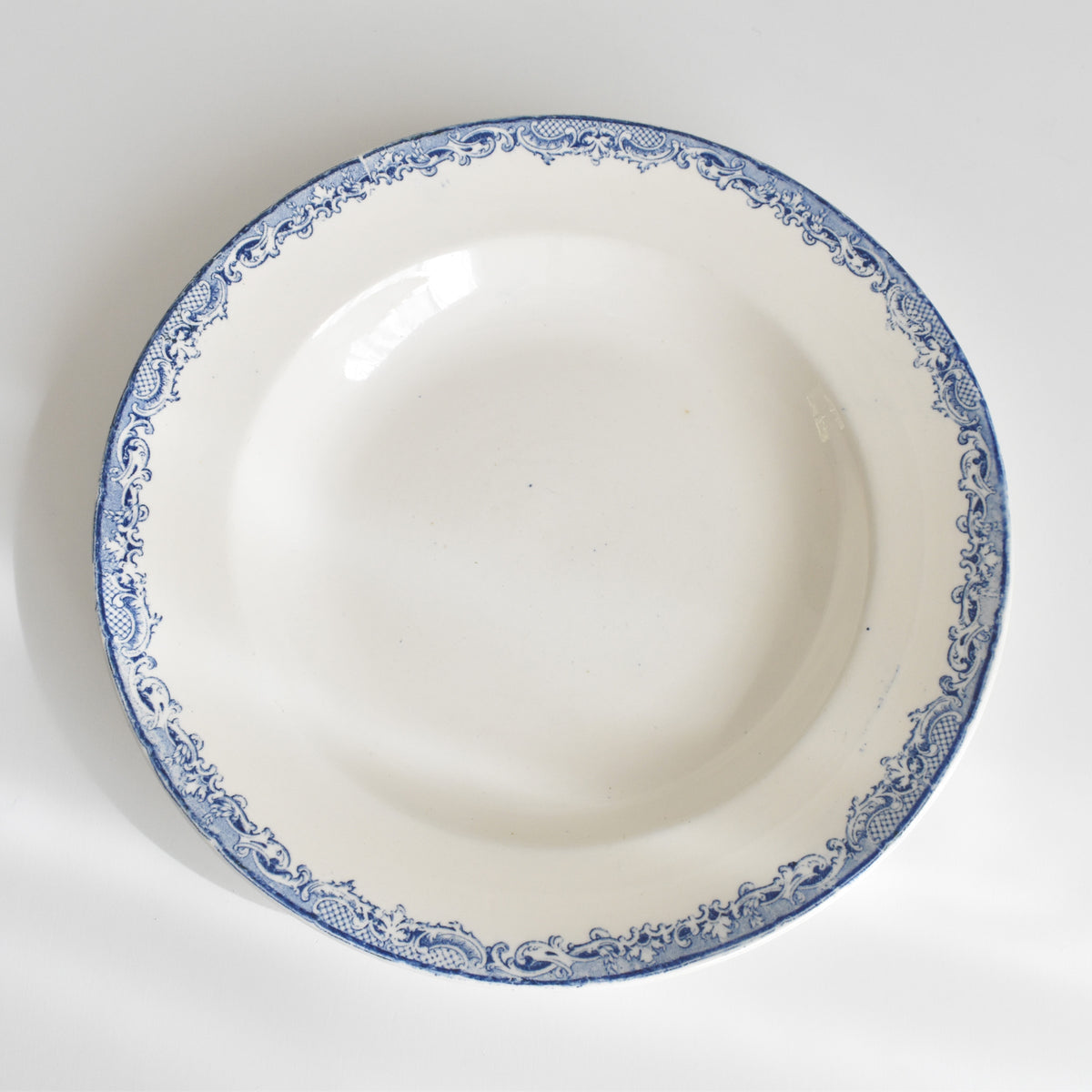 アンティーク深皿 サルグミンヌ Fontanges (フォンタンジュ） ブルー D — Loane Interior