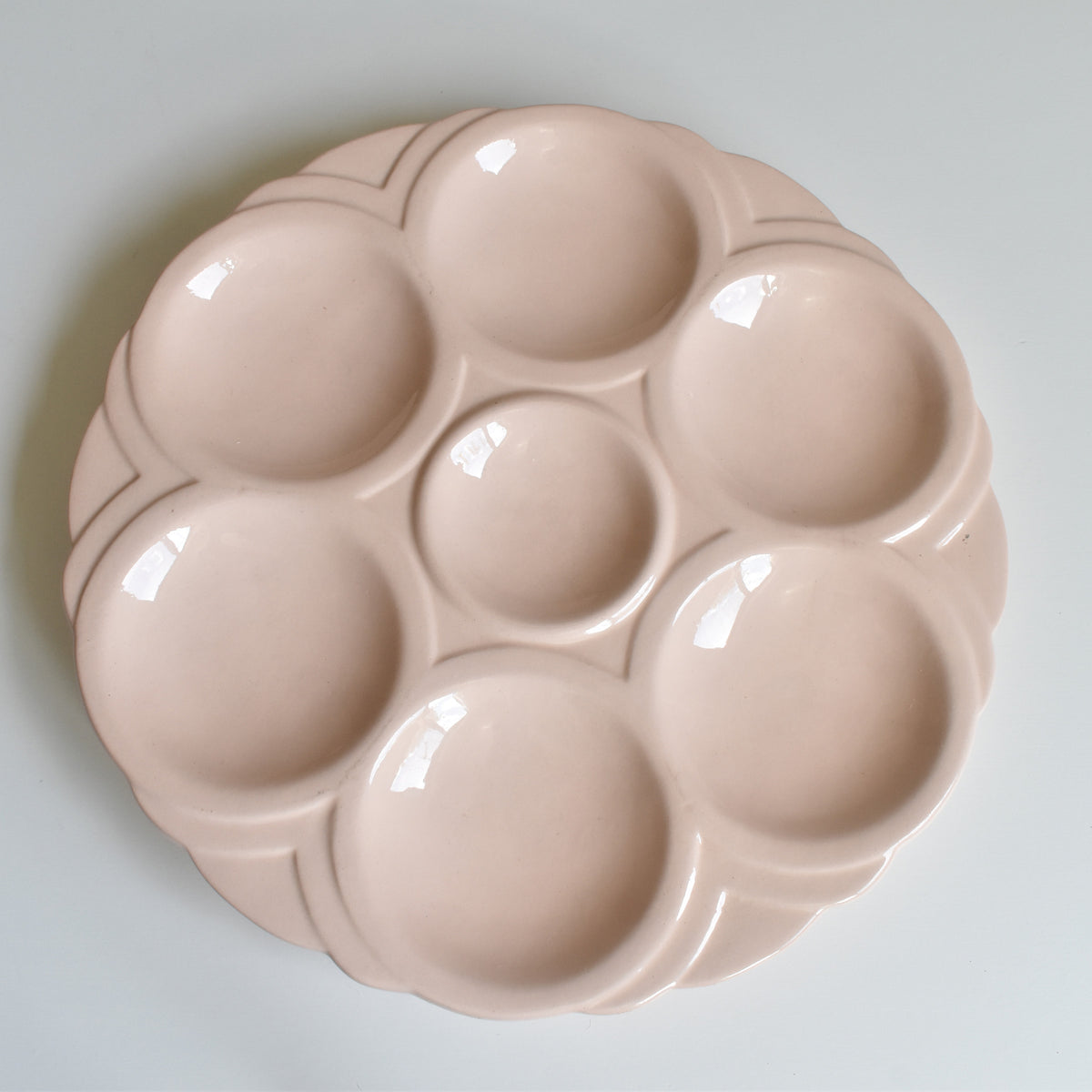 ヴィンテージオイスタープレートディゴワン＆サルグミンヌ ピンク D — Loane Interior