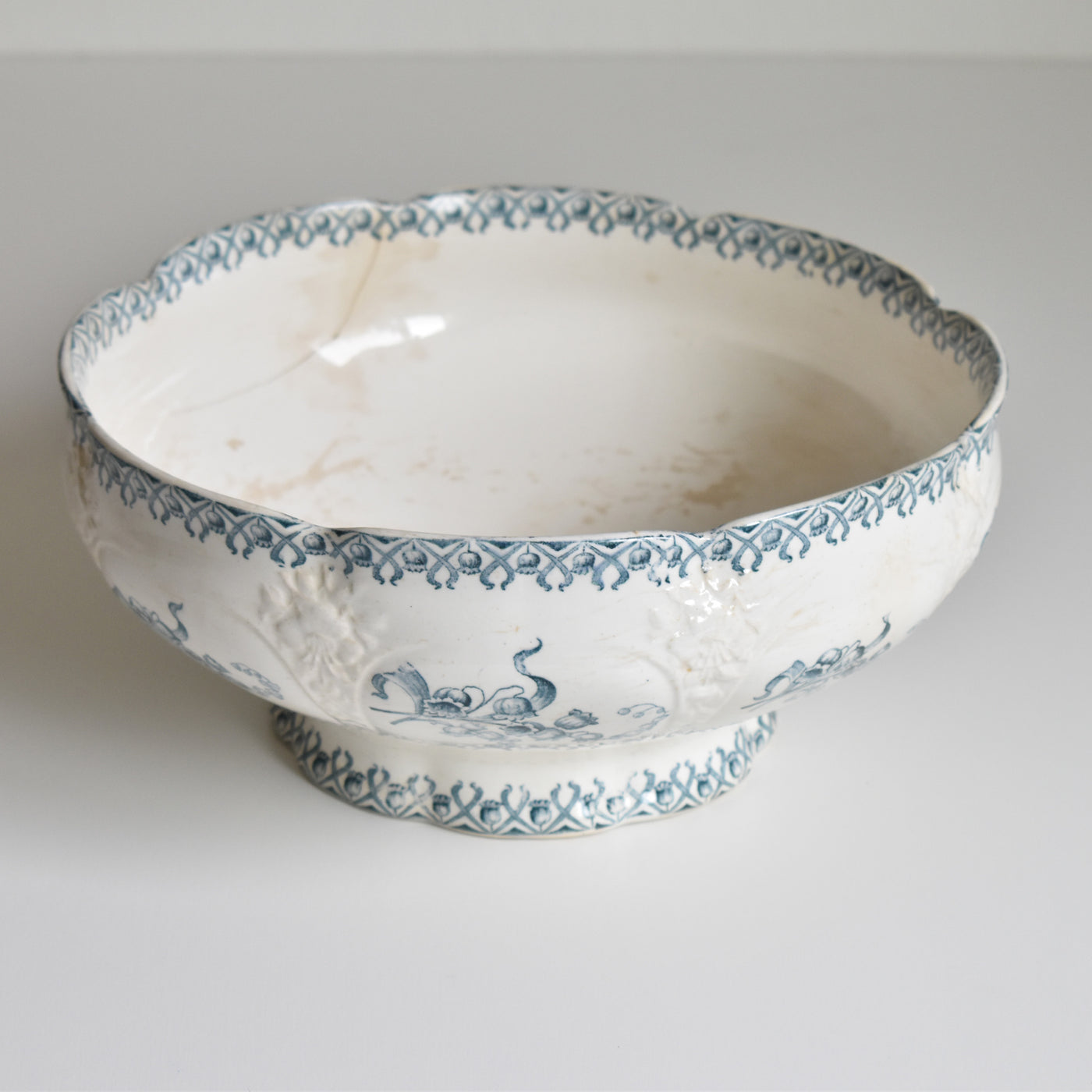 アンティークサラダボウル ロンウイ Muguet （ミュゲ）鈴蘭 — Loane Interior