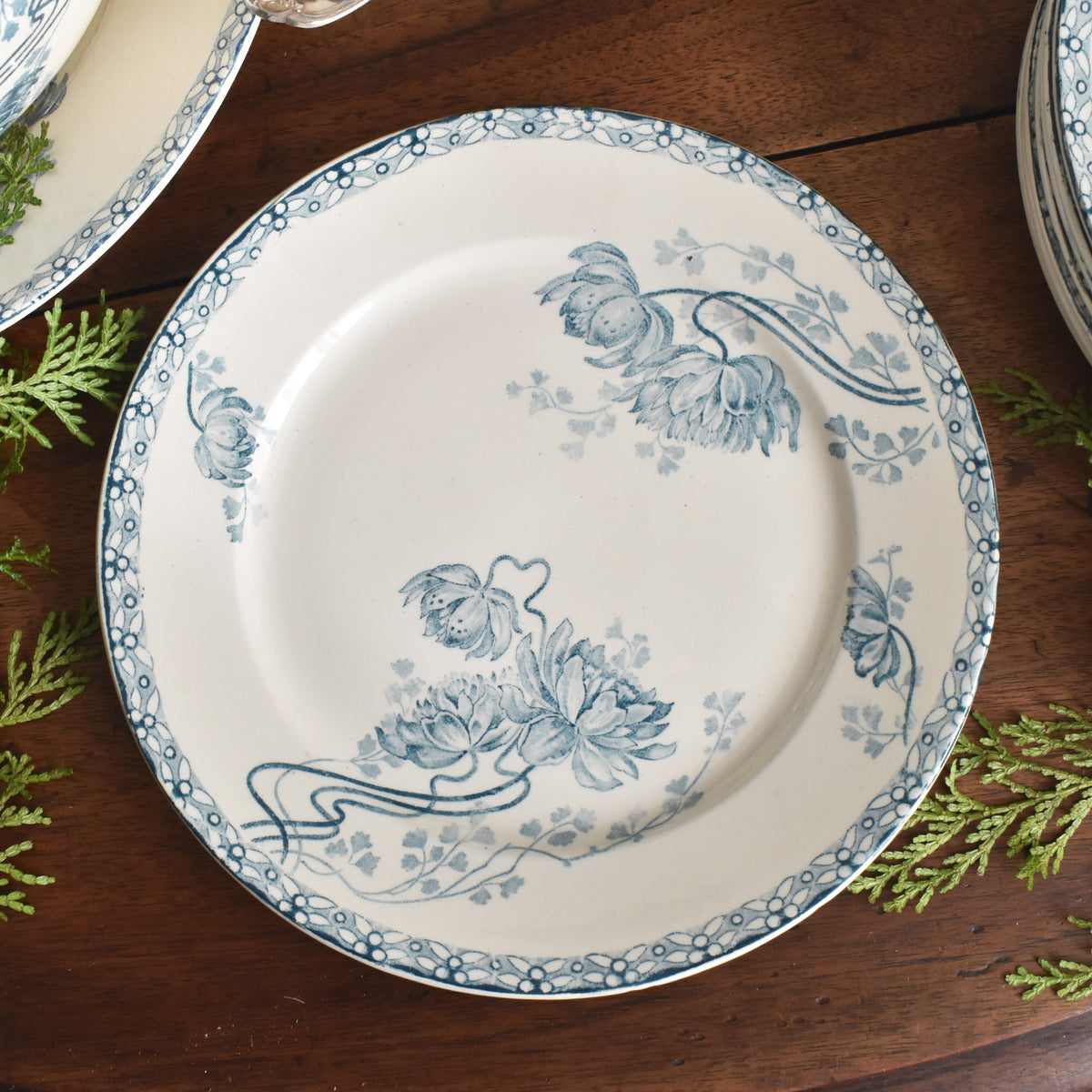 アンティークデザートプレート U&Cサルグミンヌ Royat（ロワイヤ） A — Loane Interior