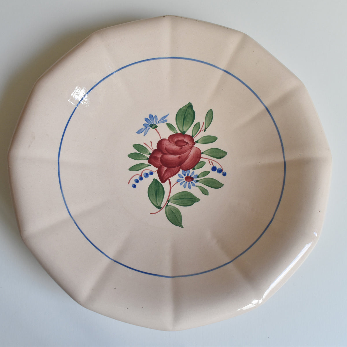 ヴィンテージラウンドプレート24cm ディゴワン＆サルグミンヌ 9177 — Loane Interior