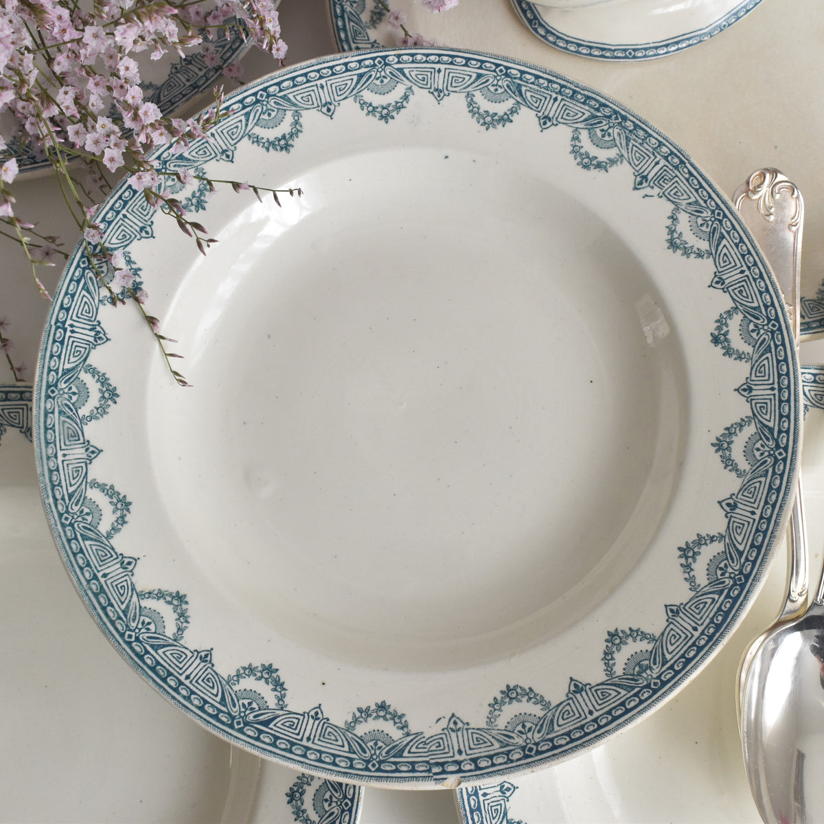 アンティーク深皿 L&Gクレールフォンテーヌ Récamier(レカミエ） C — Loane Interior