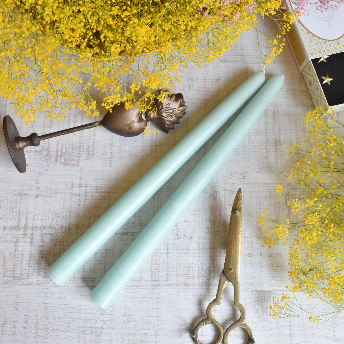 シエルジュコニック （テーパーキャンドル） 30cm Celadon (セラドン） — Loane Interior