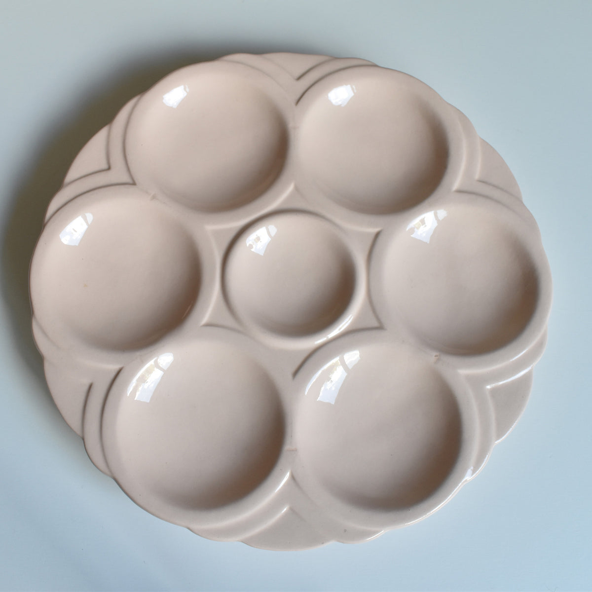 ヴィンテージオイスタープレートディゴワン＆サルグミンヌ ピンク B — Loane Interior