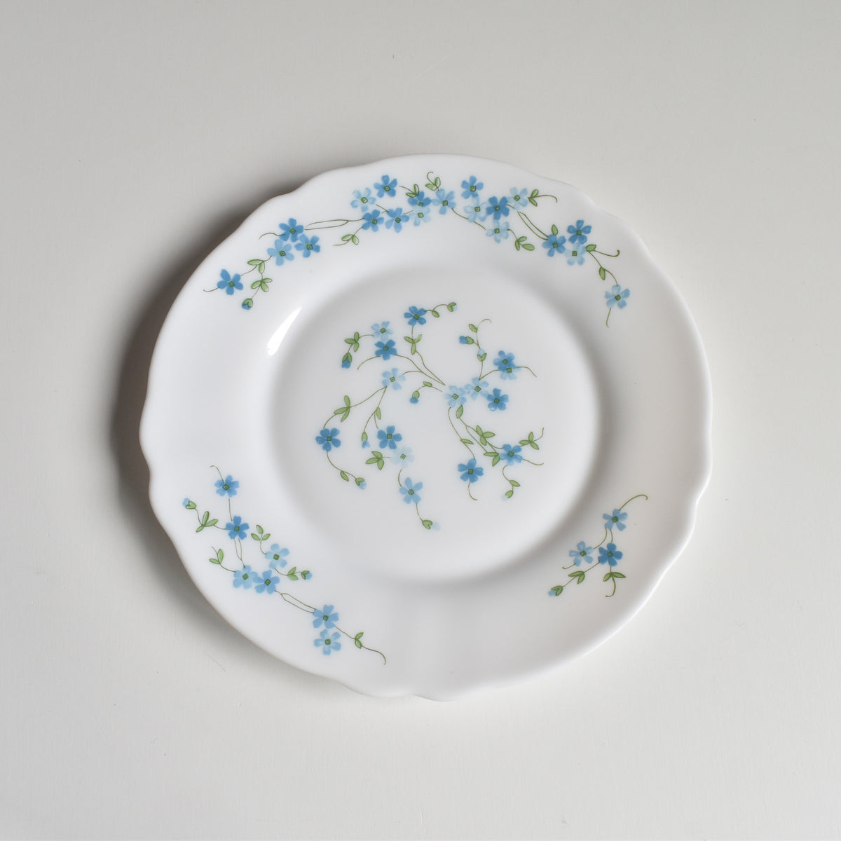 ヴィンテージデザートプレート アルコパル Myosotis (勿忘草） B — Loane Interior