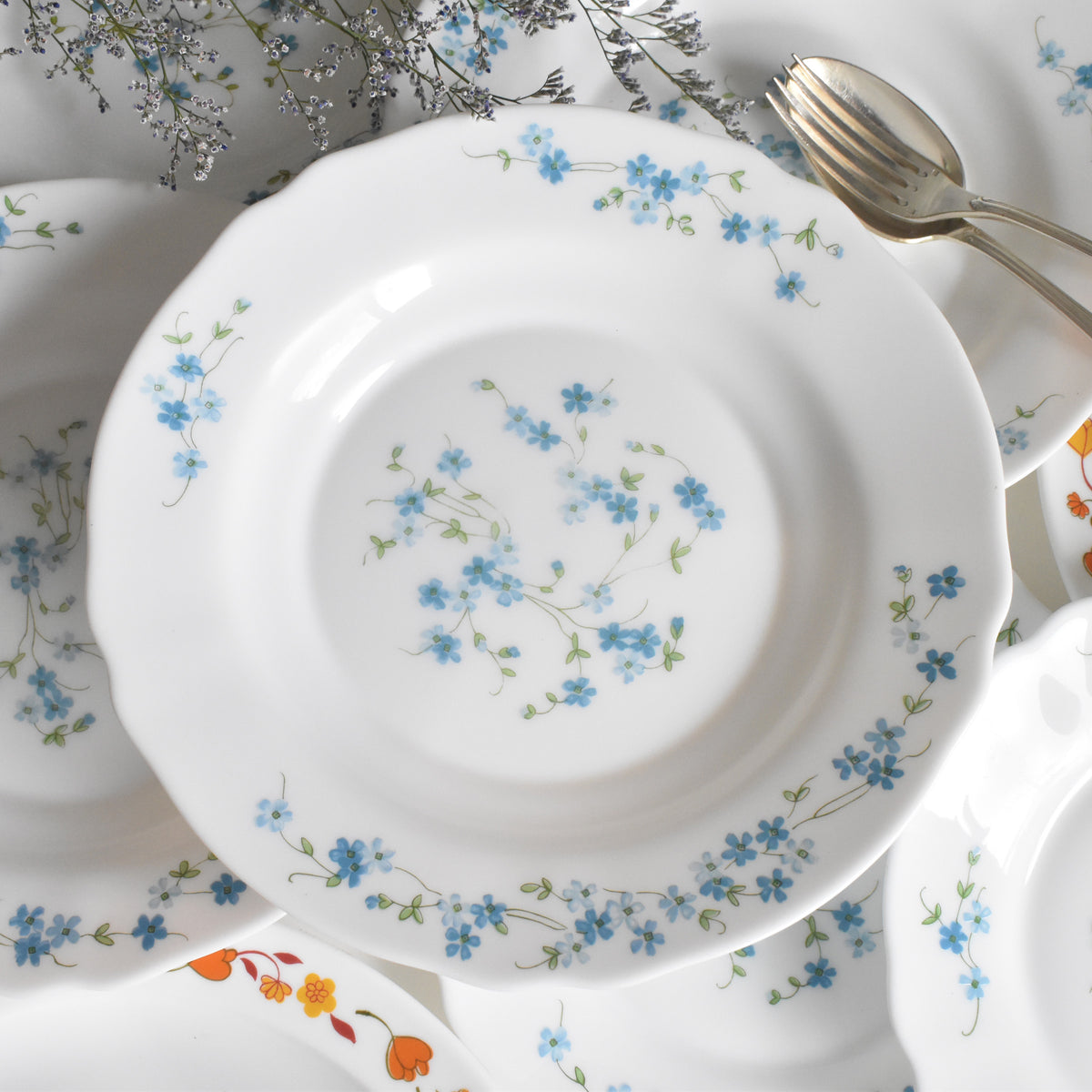 ヴィンテージ深皿 アルコパル Myosotis (勿忘草） A — Loane Interior