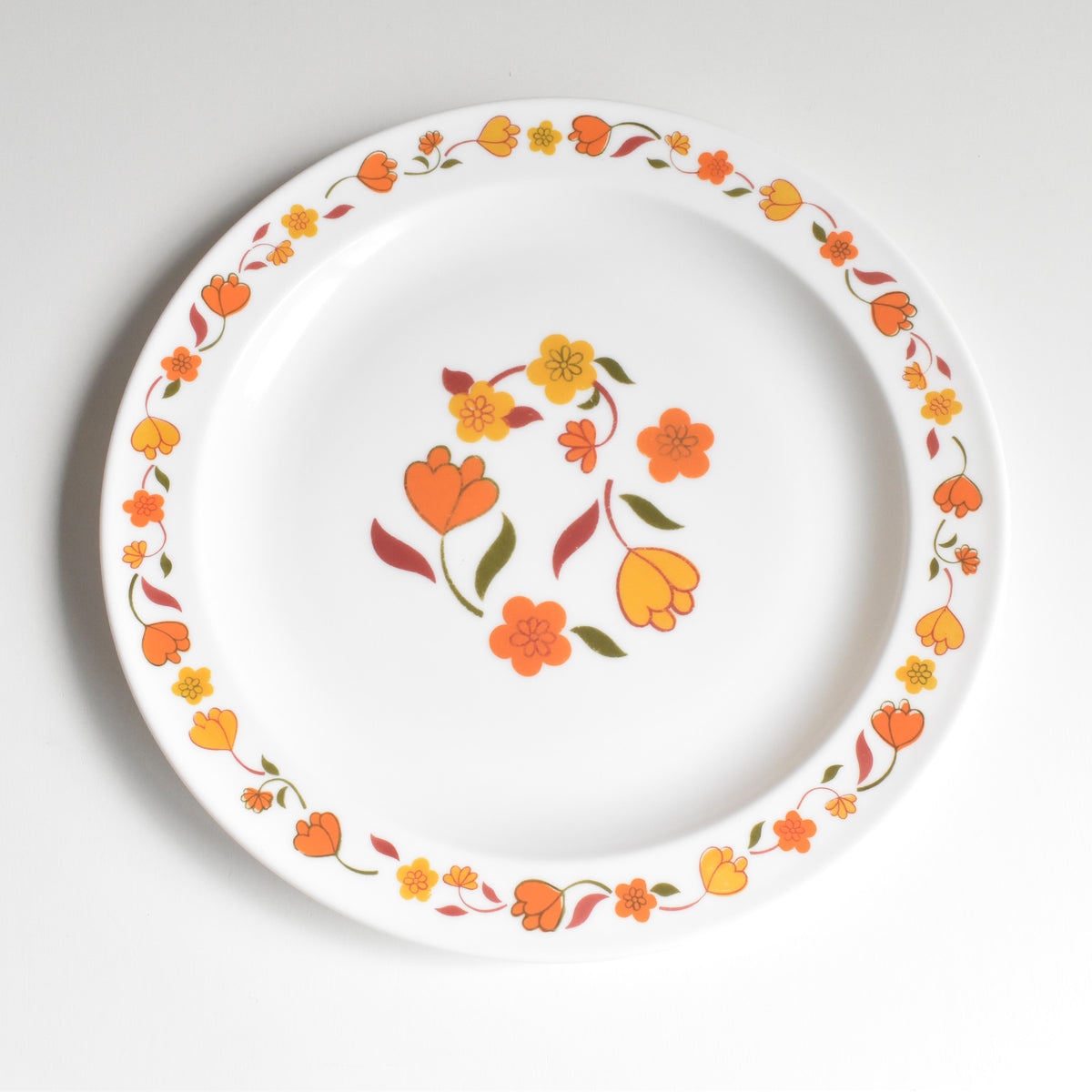 ヴィンテージプレート アルコパル Fleur Orange (オレンジフラワー）B — Loane Interior