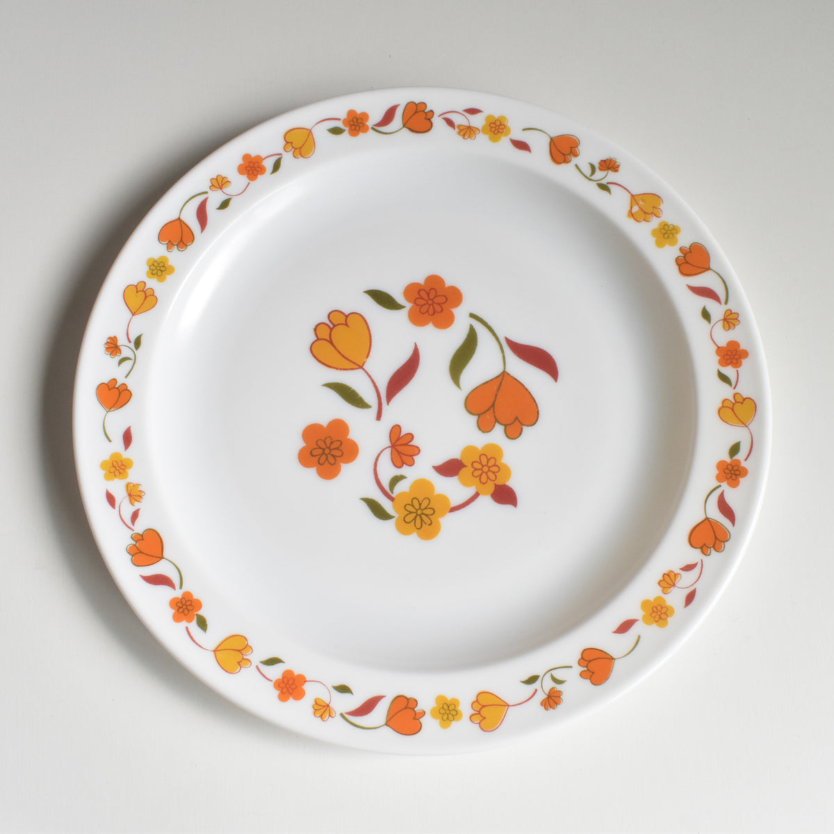 ヴィンテージプレート アルコパル Fleur Orange (オレンジフラワー）C — Loane Interior