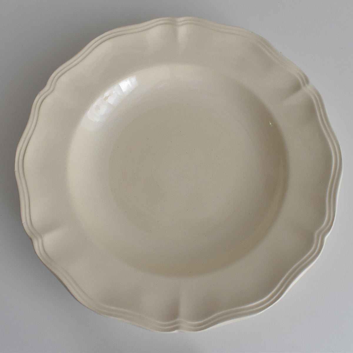 ヴィンテージ深皿 ディゴワン＆サルグミンヌ Rohan (花リム) 25cm C — Loane Interior