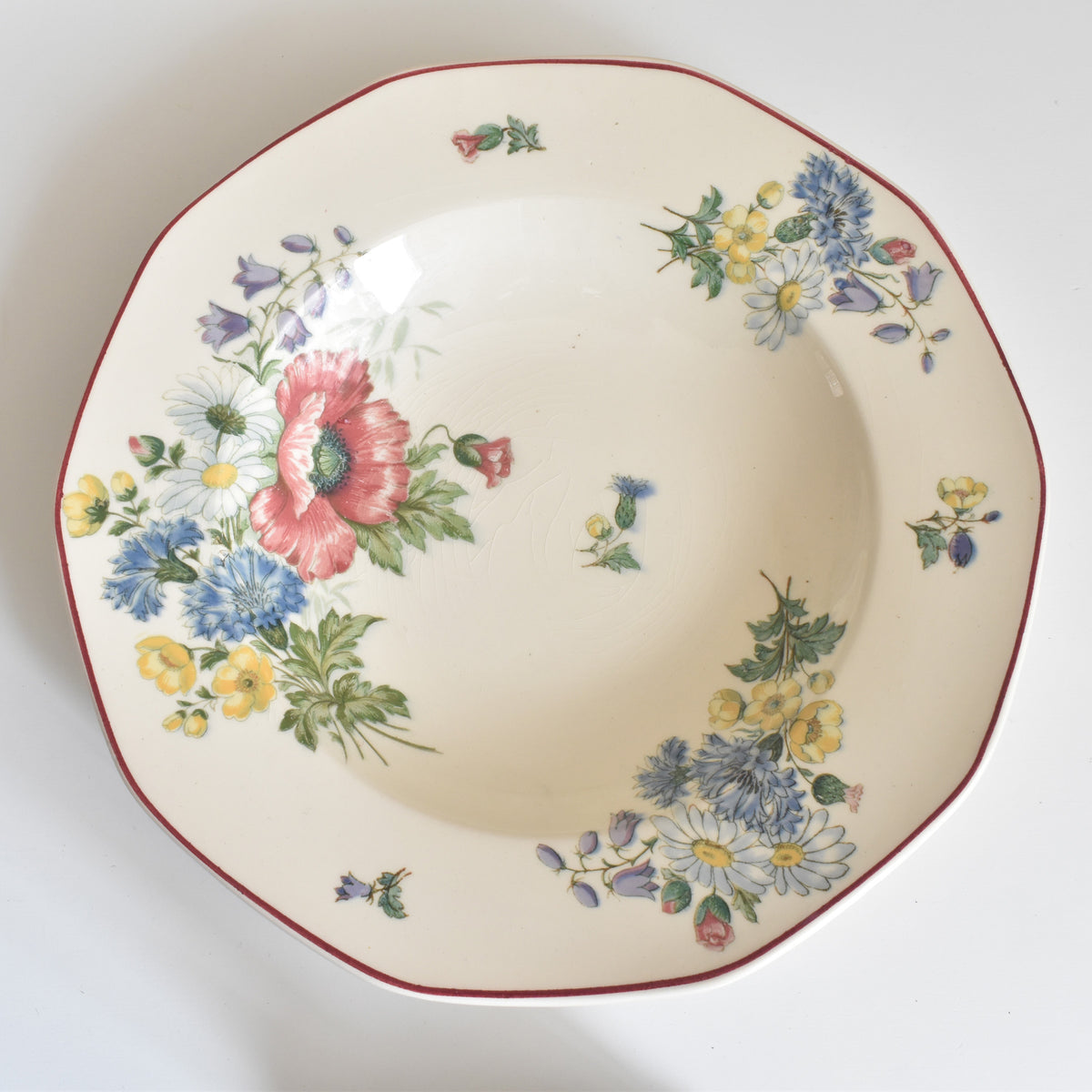 ヴィンテージ深皿 ビレロイボッホ Fleurs des champs（フルール・デ・シャン）F — Loane Interior