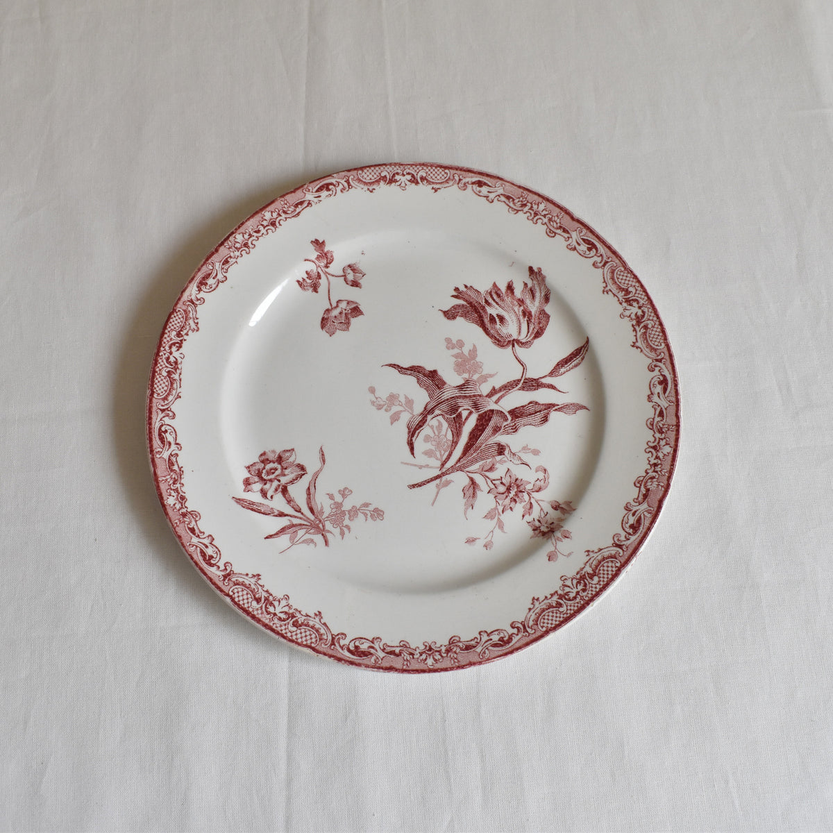 アンティークデザートプレート サルグミンヌ Fontanges A — Loane Interior