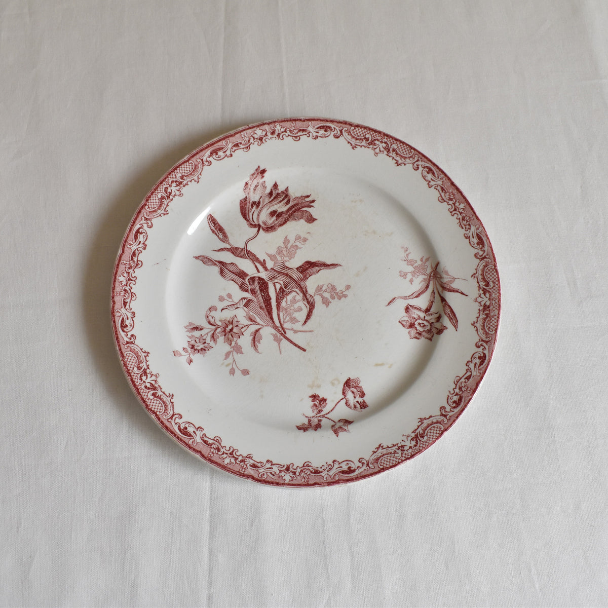 アンティークデザートプレート サルグミンヌ Fontanges D — Loane Interior