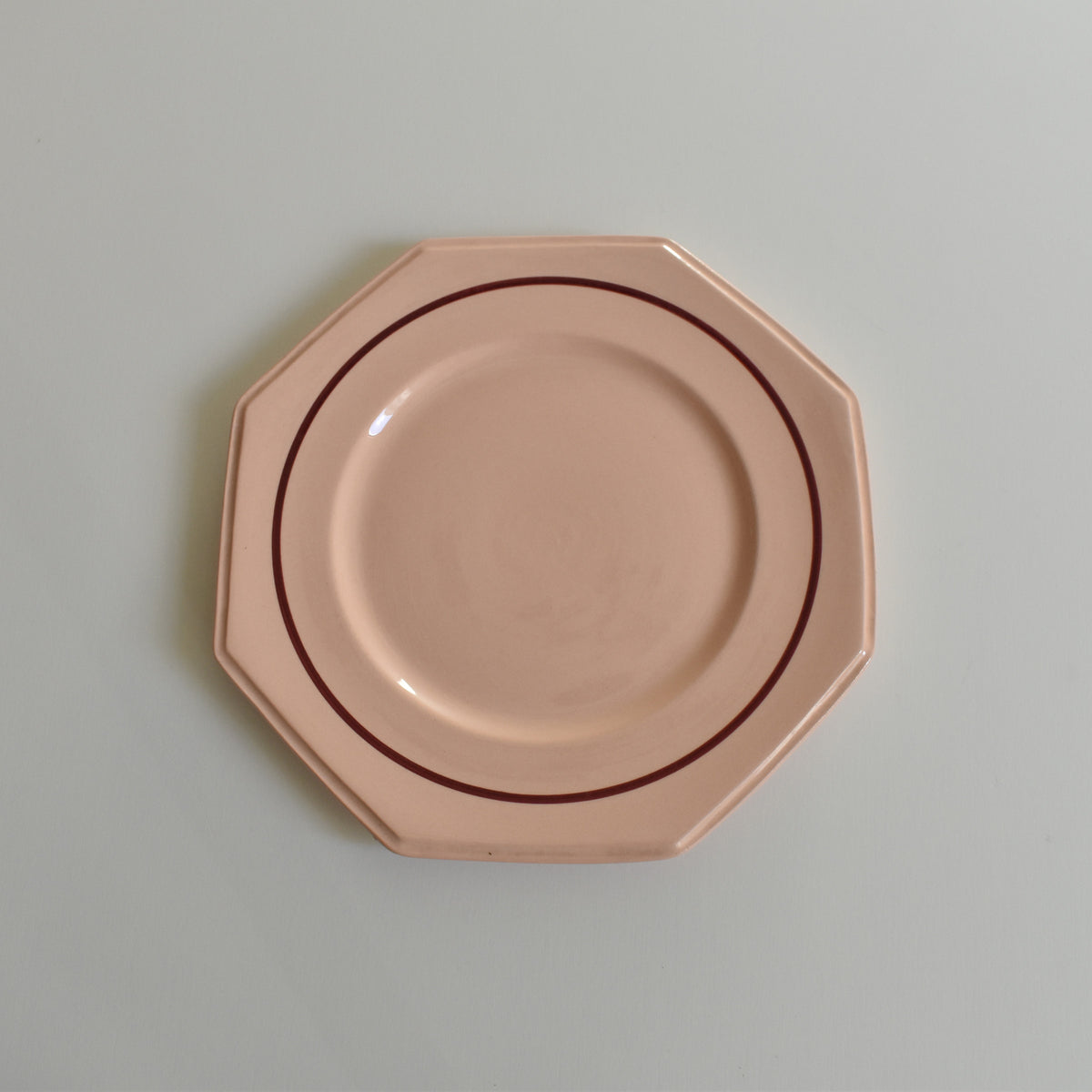 ヴィンテージデザートプレート ロンウイ Octogonale Rose(cercle) B — Loane Interior