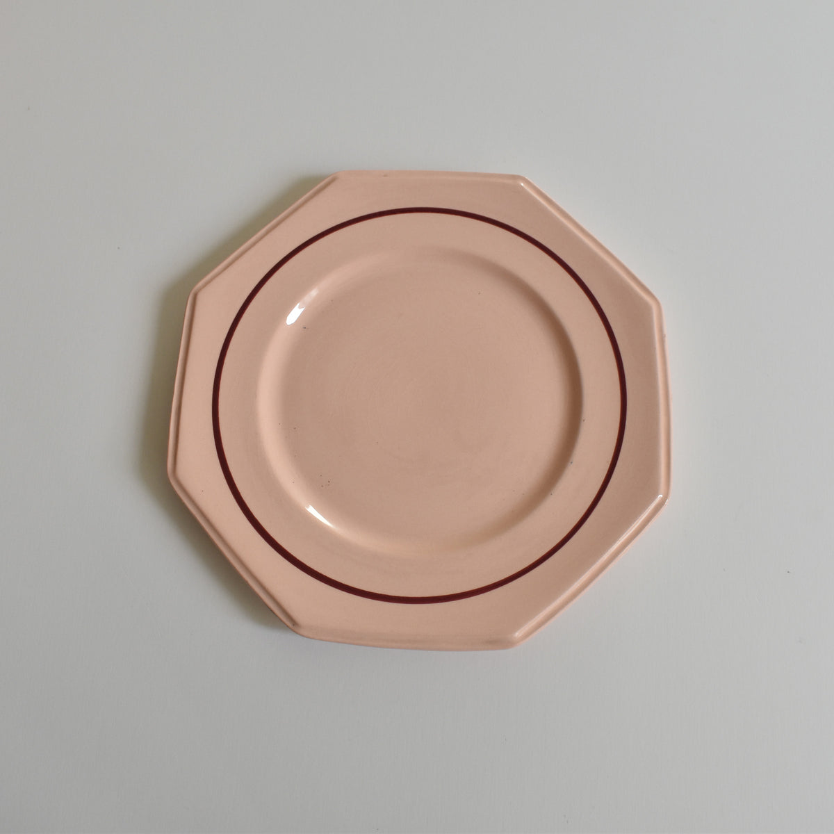 ヴィンテージデザートプレート ロンウイ Octogonale Rose(cercle) D — Loane Interior