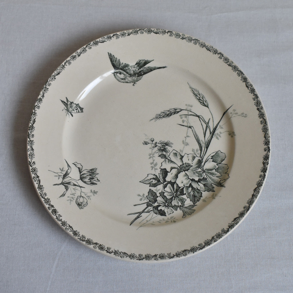 アンティークプレート HB&Cie Oiseaux A — Loane Interior