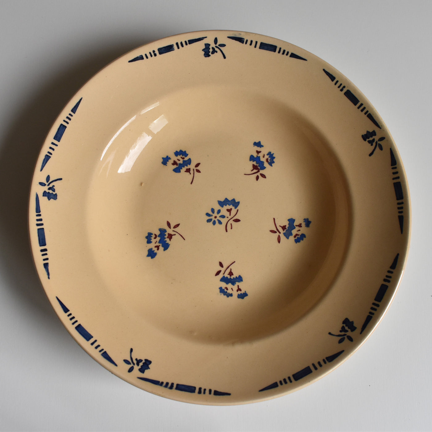 アンティーク深皿 K&G リュネヴィル Flore A — Loane Interior