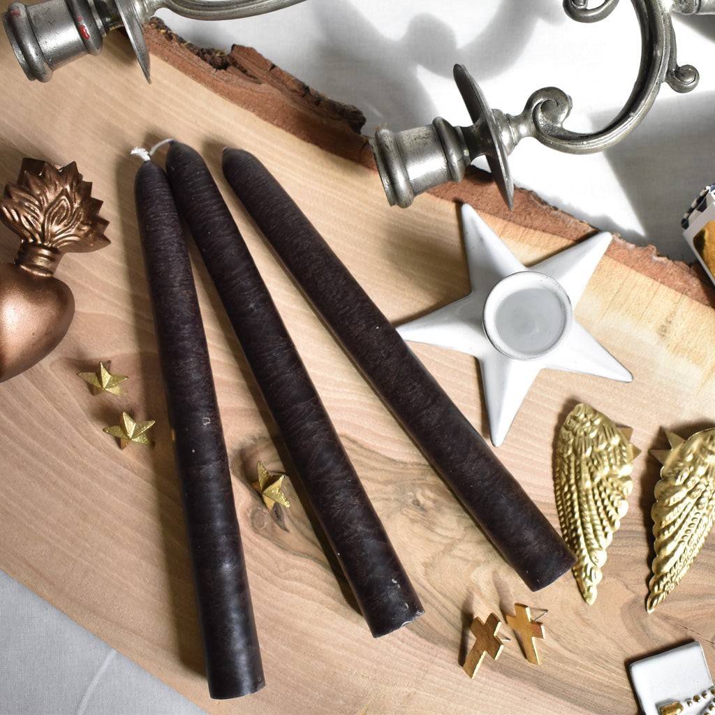 シエルジュコニック （テーパーキャンドル） 20cm Noir（ブラック） — Loane Interior